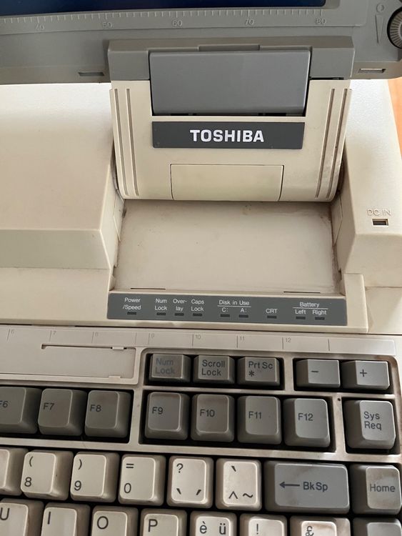 Toshiba T1600 1988 (Gebraucht) in Balsthal für CHF 180 – mit Lieferung auf Ricardo kaufen