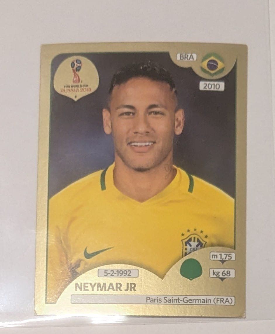 Neymar Jr Panini World Cup 2018 Swiss Gold Edition (Gebraucht) in ...