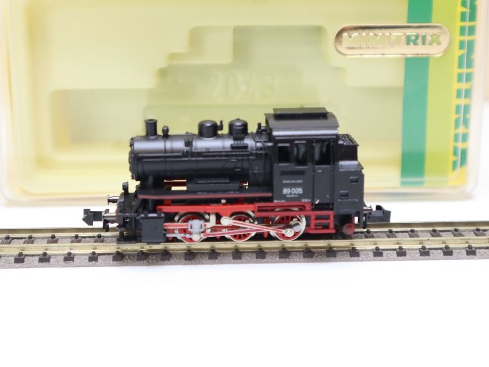 Minitrix DR Dampflok BR 89 + Kran mit Schutzwagen - Spur N (Gebraucht ...