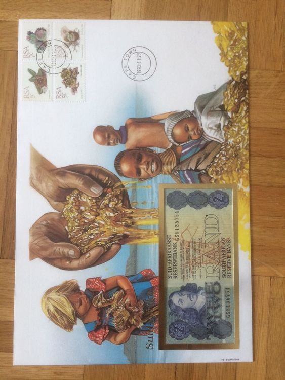 Banknotenbrief Süd Africa (Neu und originalverpackt) in Muralto für CHF 4.95 – mit Lieferung auf ...