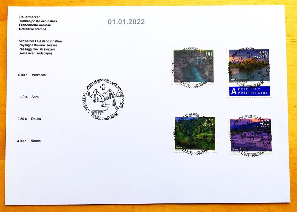 2022 Sammelblatt Vollstempel Spezial (Neu (gemäss Beschreibung)) in Niederweningen für CHF 5.5 ...