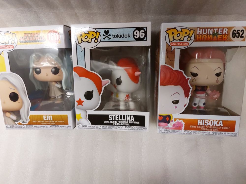 3x Funko POP ! Fortnite 1011 Eri + 96 Stellina + 652 Hisoka (Neu und ...