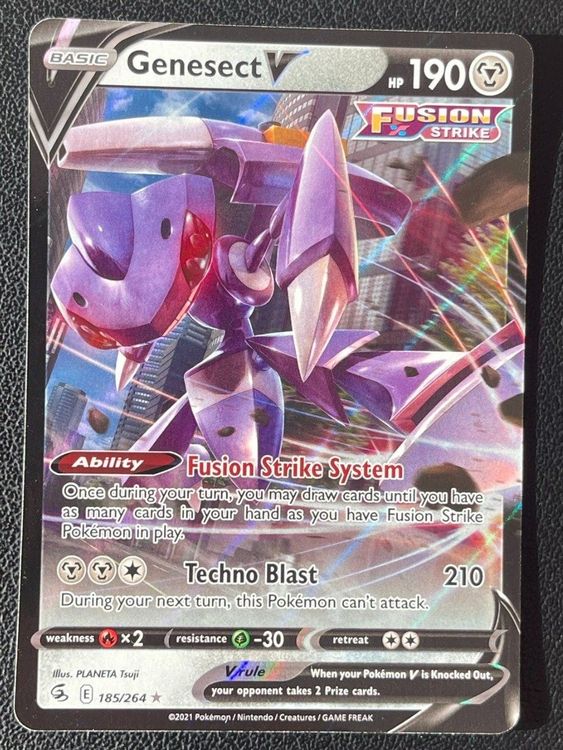Gensect V 185/264 Ultra Rare Pokémon Fusion Strike | Kaufen auf Ricardo