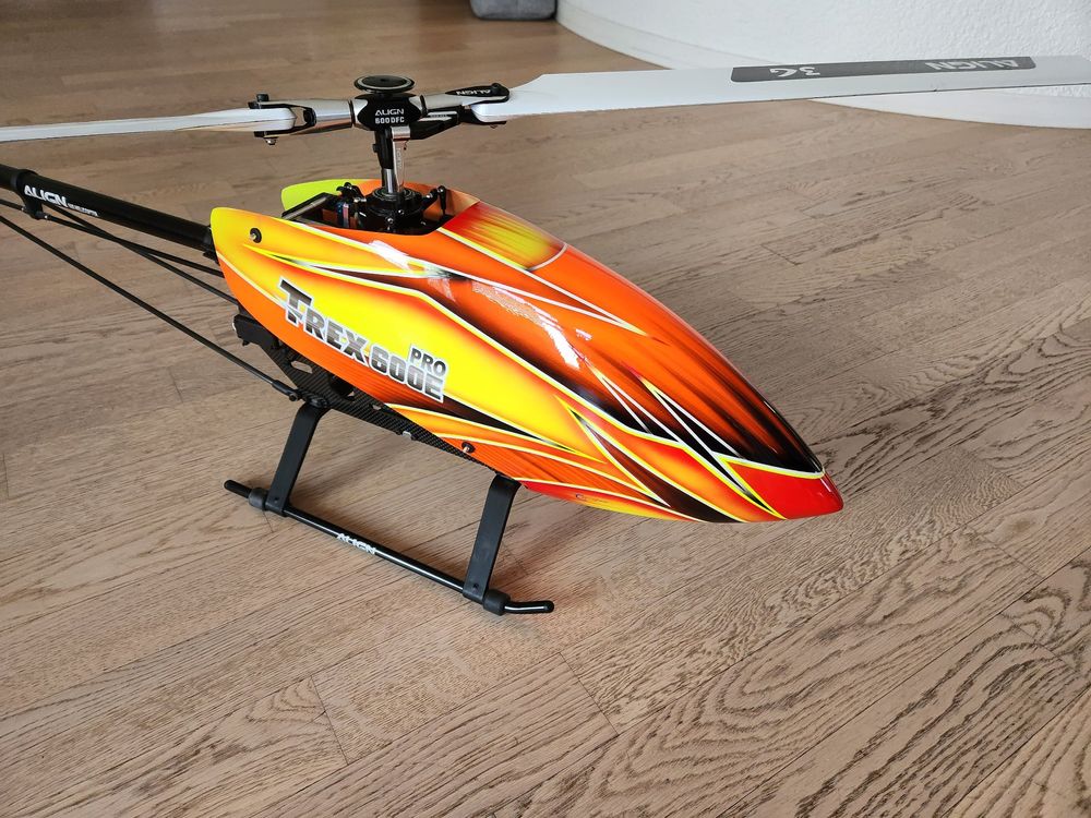 Align T-Rex 600 inkl. HC3SX Flybarless, Empfänger und Akku's (Gebraucht ...