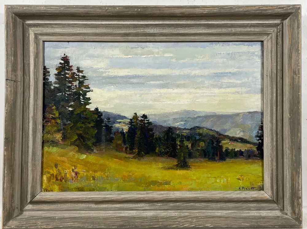 Henri Piccot (XX) Gemälde - Wald Landschaft (Gebraucht) in Root für CHF ...