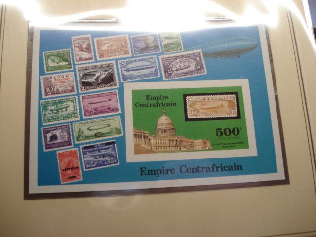 Block, ungezähnt. 1977 **, Centrtafricain, Zeppelin (Gebraucht) in Niederwil AG für CHF 1 – mit ...