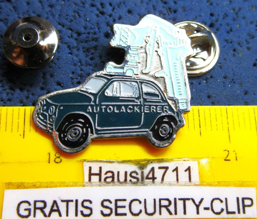 FIAT 500 AUTP PIN MIT SPRITZPISTOLE PIN GEPRÄGT 30mm (Gebraucht) in ...