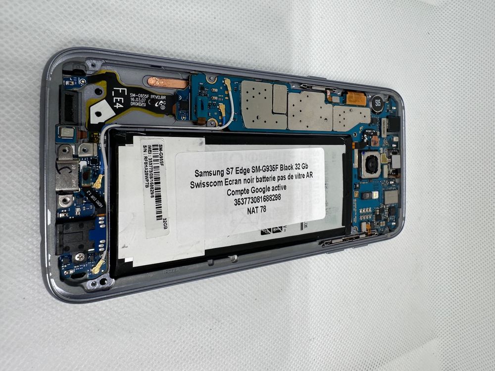 S7 Edge Sm G935f Noir 32 Go Swisscom Écran Noir Nat78 Kaufen Auf