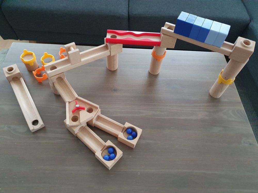 Murmelbahn mit Murmeln, Holz, Kugelbahn | Kaufen auf Ricardo