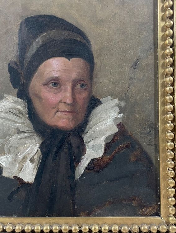 Raphael Ritz (1829-1894) Gemälde - Dame mit Kopfbedeckung | Kaufen auf ...