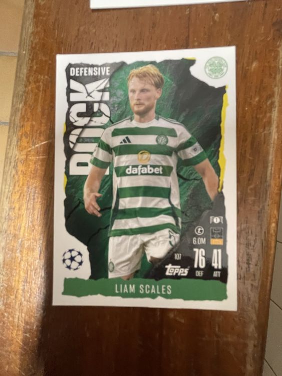 Carte Topps Liam Scales - Celtic - Defensive - Foot! (Neuf (Voir ...
