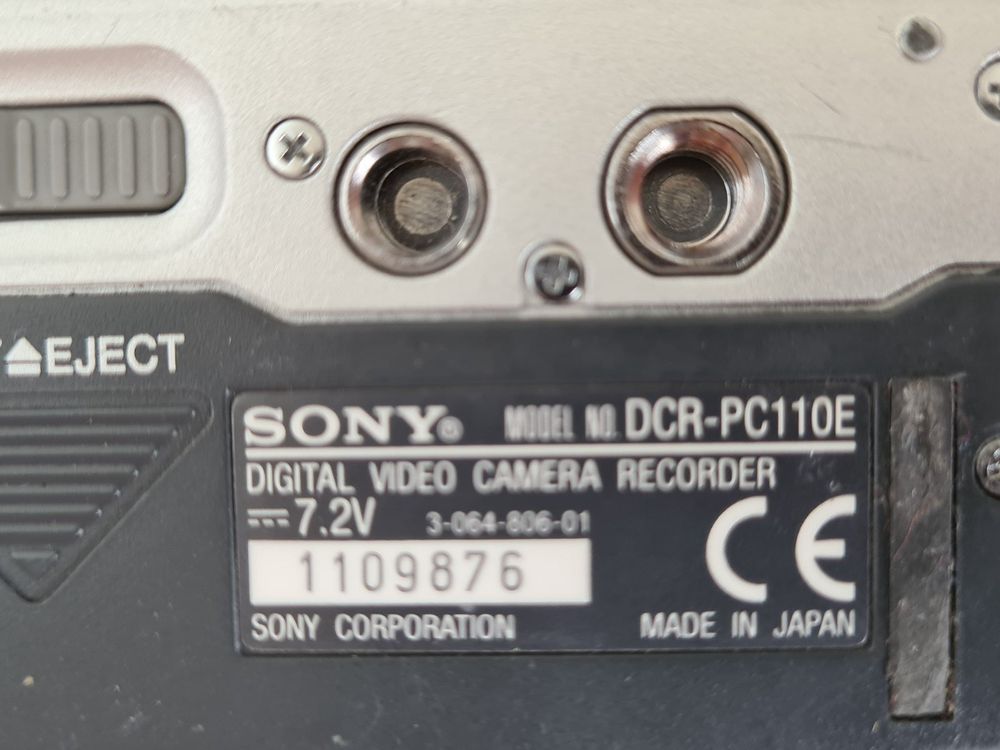 Original Vintage Sony DCR-PC110E Camcorder/ Handycam (Gebraucht) in ...