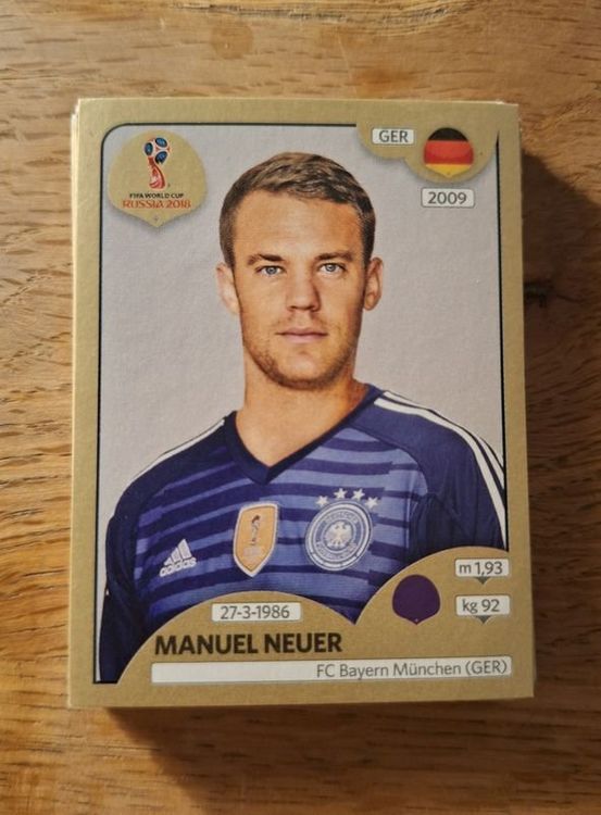 Panini WM 2018 / CH-Version / 22 Stickers Team Deutschland (Gebraucht ...