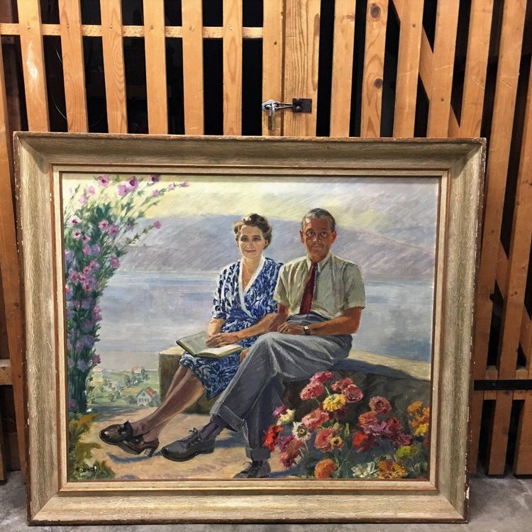 Gemä OEL zum verlieben signisiert E.B.S. 1945 Elly Bernet | Kaufen auf ...