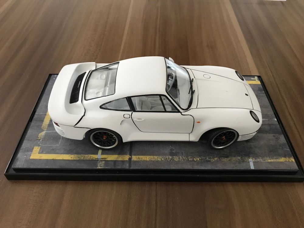 Porsche 959 Turbo Mattweiss 1/24 Einzelstück/Unikat Tamiya (Neu (gemäss ...