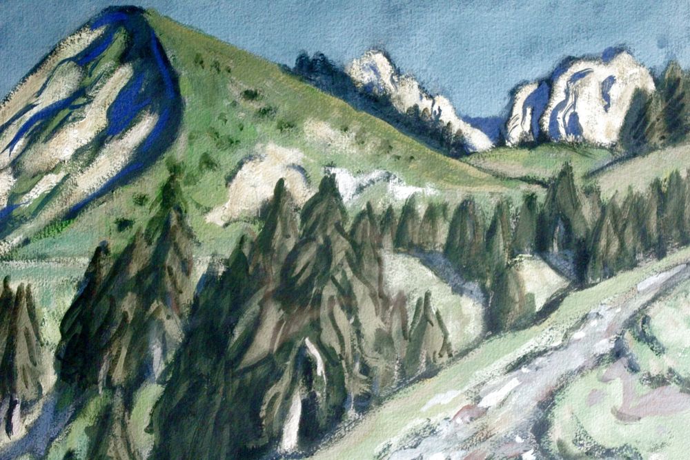 FRED STAUFFER (Swiss, 1892-1980) Sörenberg/Obwalden, um 1950 (Gebraucht) in Bern für CHF 389 ...