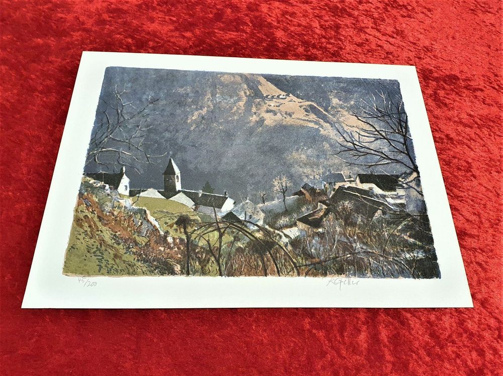 Rolf Gfeller. Orig-Litho. Handsigniert. (Gebraucht) in Reinach BL für ...