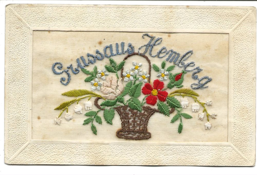 Seidenkarte Gestickt Gruss Aus Hemberg Sg 1916 Kaufen Auf Ricardo
