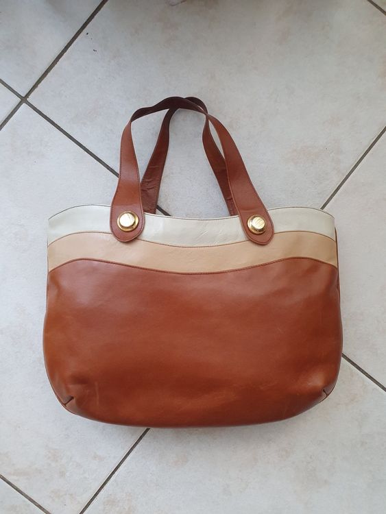 Sac en cuir brun-beige Vintage | Kaufen auf Ricardo