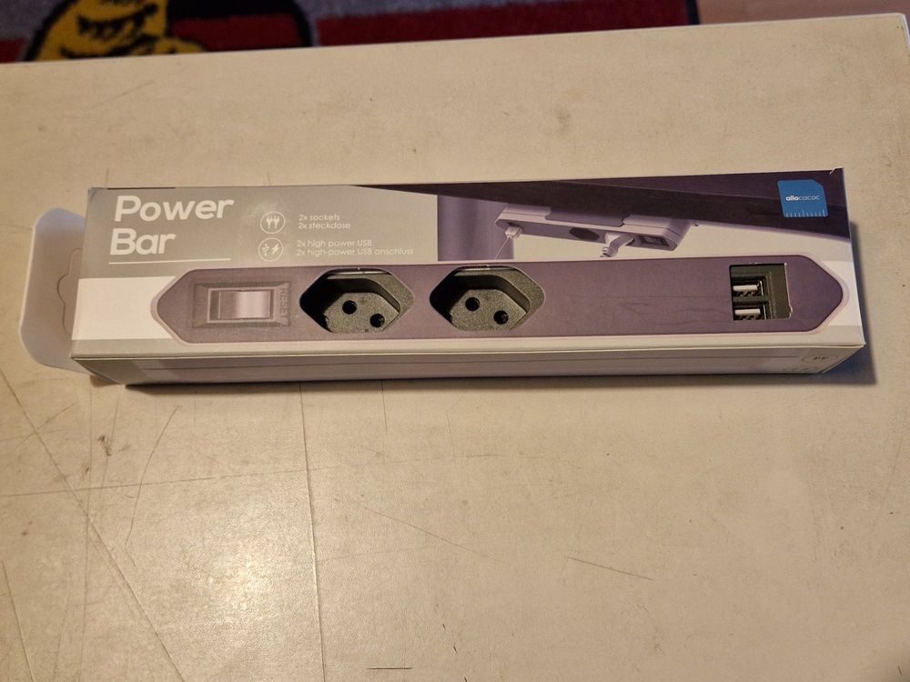 Steckdosenleiste PowerBar 2x T13 plus 2x USB (Neu (gemäss Beschreibung ...