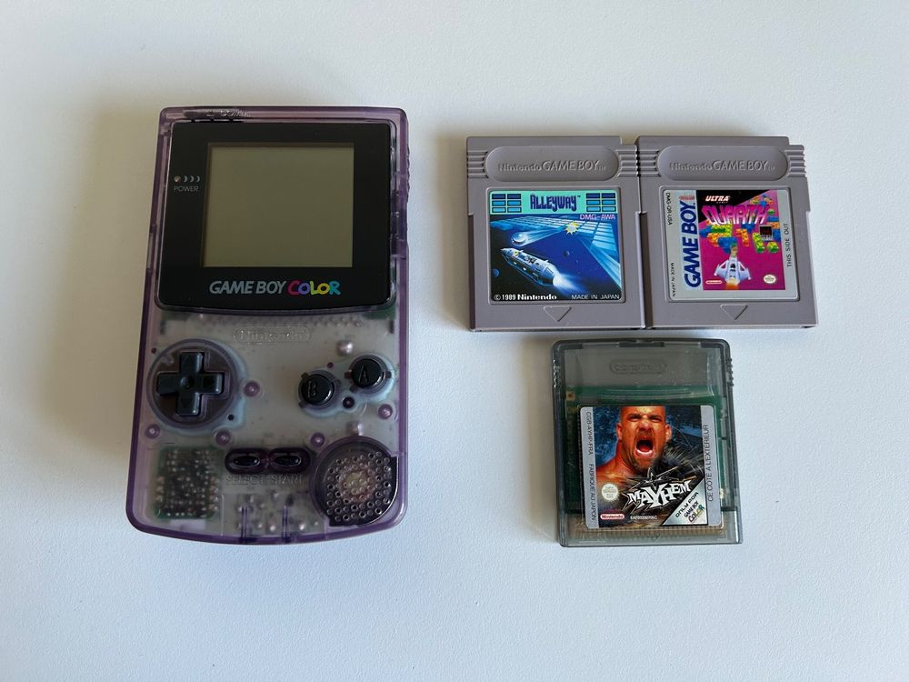 Nintendo Gameboy Color Atomic Purple mit Spielen | Kaufen auf Ricardo