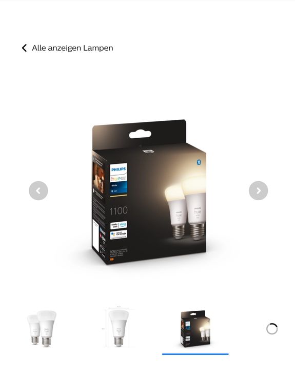2x Philips Hue White and Color 1100 A60 E27 (Gebraucht) in Gossau SG ...