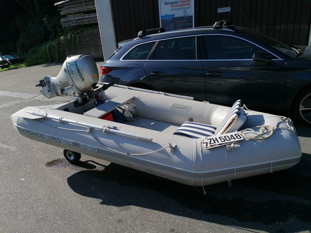 Schlauch-Motorboot Quicksilver QS 330 A (Gebraucht) in Niederweningen für CHF 1490 – nur ...