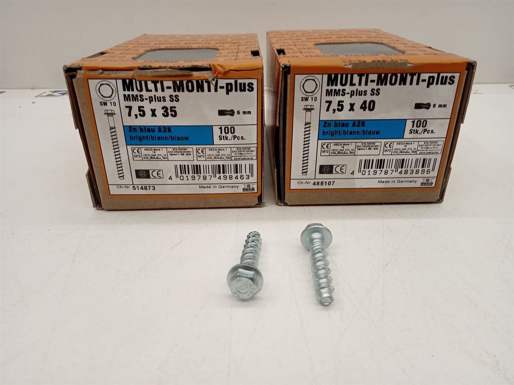 200Stk. Multi-Monti plus SS 7,5x 35/40 (Neu und originalverpackt) in ...