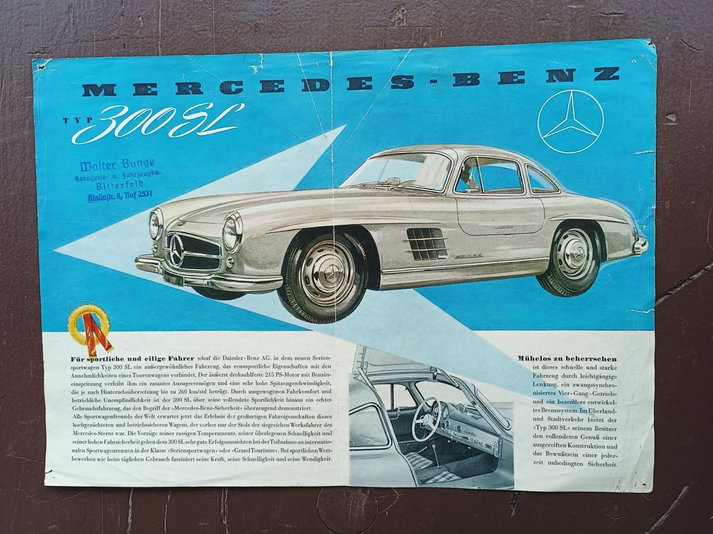 Automobil Prospekt / Mercedes Benz Typ 300 SL | Kaufen auf Ricardo