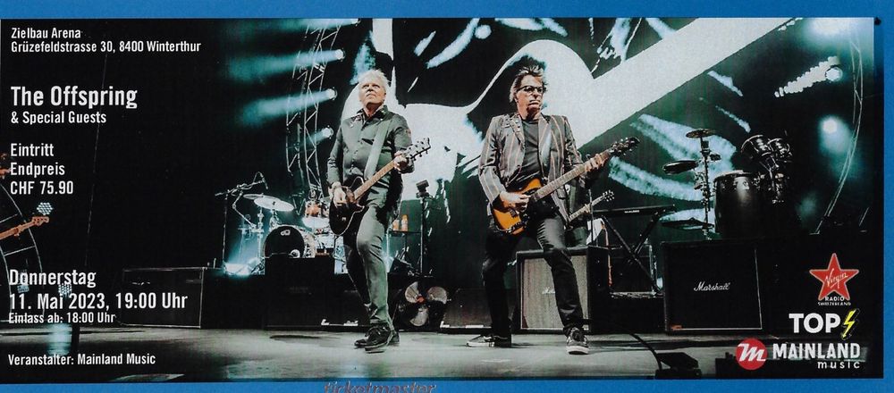 The Offspring 1x Ticket 11.05.2023, Winterthur (a) (Neu (gemäss ...