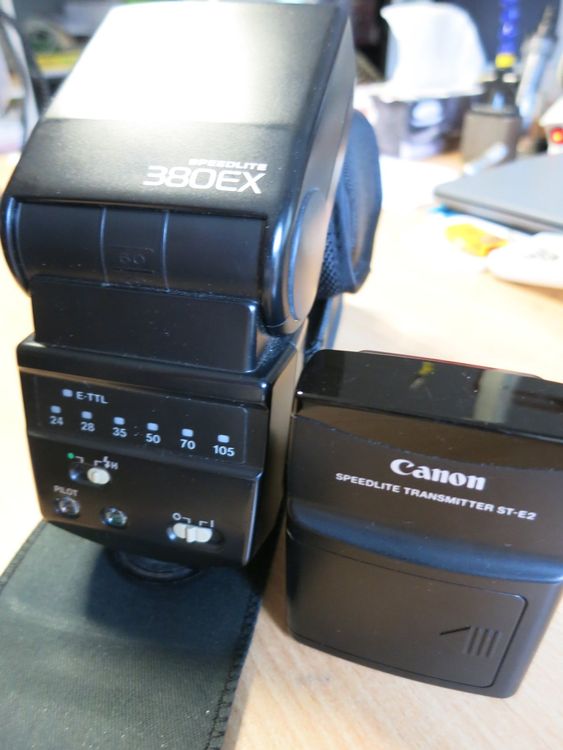 Canon SpeedLite 380EX avec Transmitter ST-E2 (Gebraucht) in Les ...