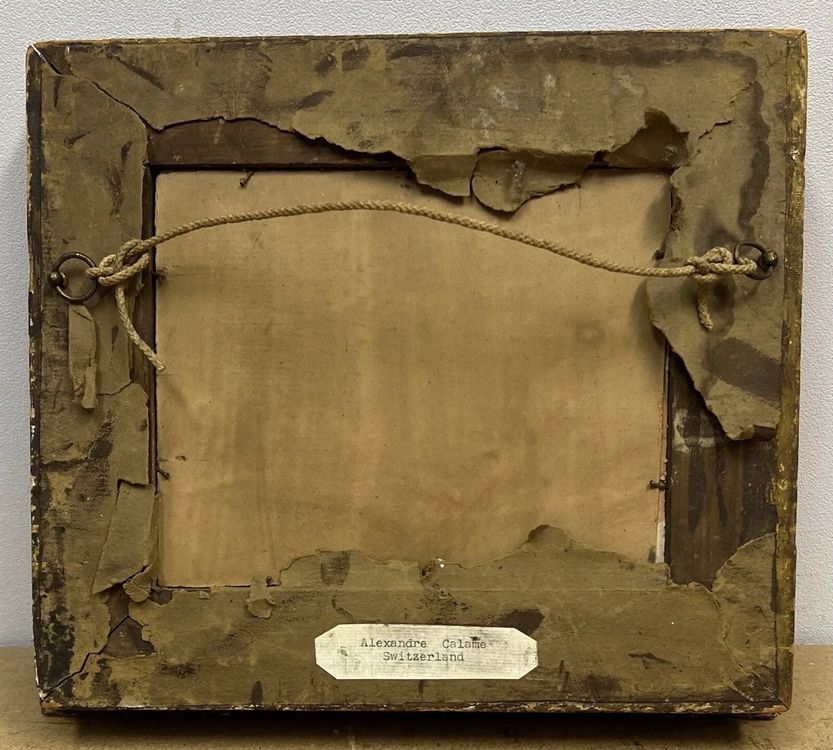 ALEXANDRE CALAME 19. JAHRHUNDERT ANTIKES ÖLGEMÄLDE um 1850 (Gebraucht ...