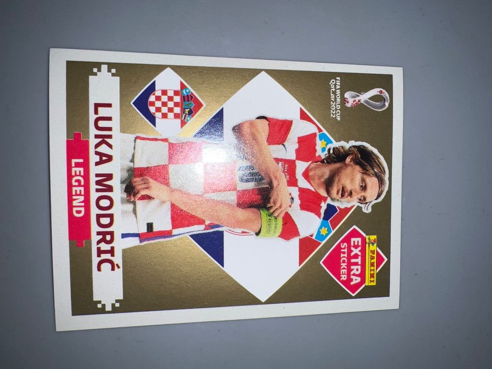 WM Panini 2022 Extra Sticker Modric Gold | Kaufen auf Ricardo