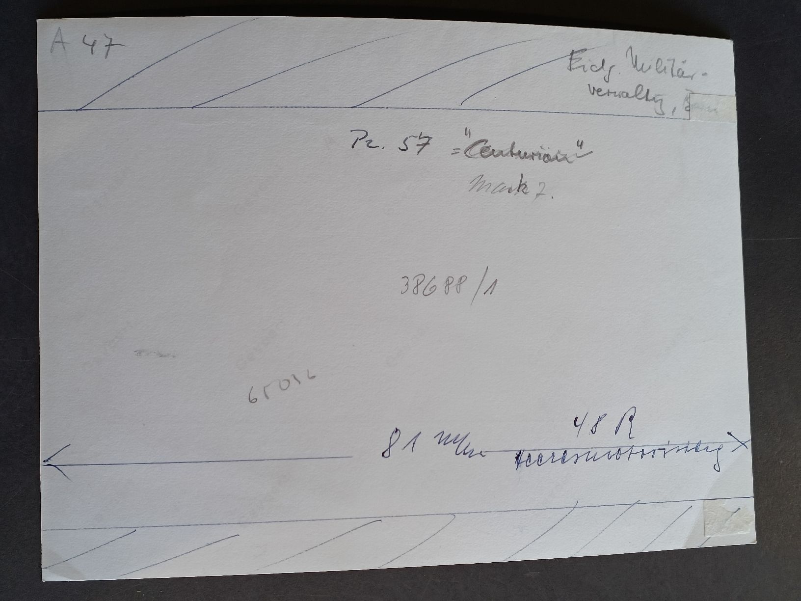 Werk Photo / Panzer 57 Centurion - Eidg. Militär Verwaltung (Gebraucht ...