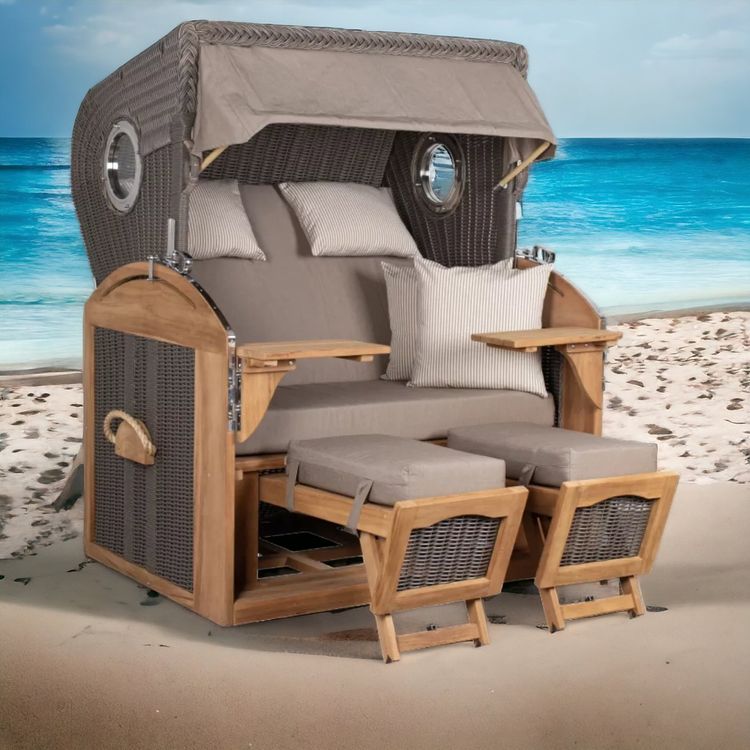 Elegantes Strandkorb Sylt Kaufen Bild