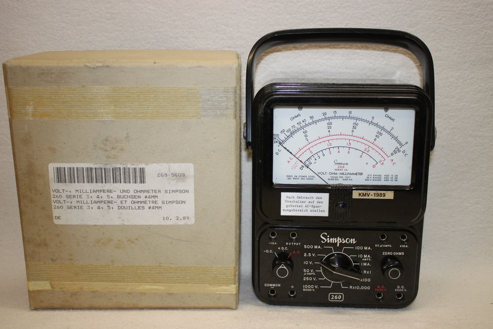 Simpson Multimeter 260 Analog (Gebraucht) in für CHF 48 – mit Lieferung ...