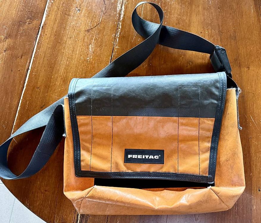 Borsa a tracolla Freitag Dexter, vintage, arancione e nera (Gebraucht ...