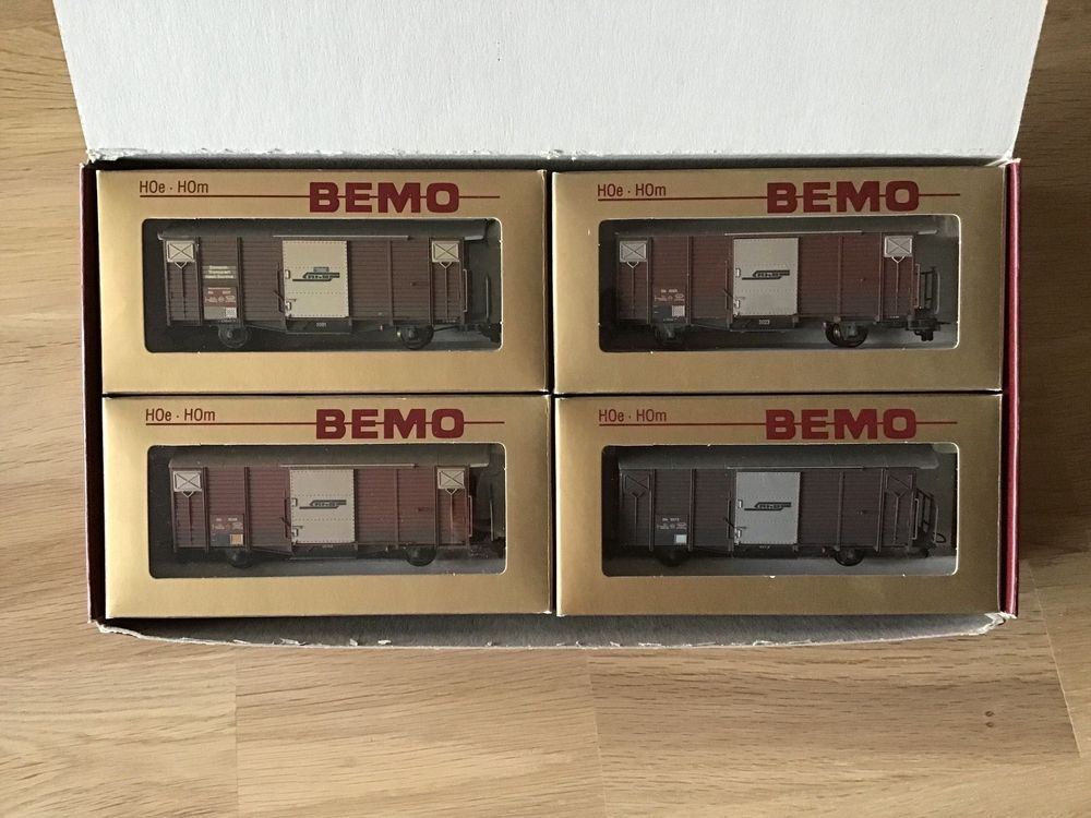 Bemo HOm RhB coffret de 4 wagons (Neu und originalverpackt) in Arzier-Le Muids für CHF 120 – mit ...