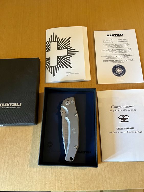 Klötzli Swiss Border Guard Messer SBG 1, DAMAST (Gebraucht) in Bern für ...