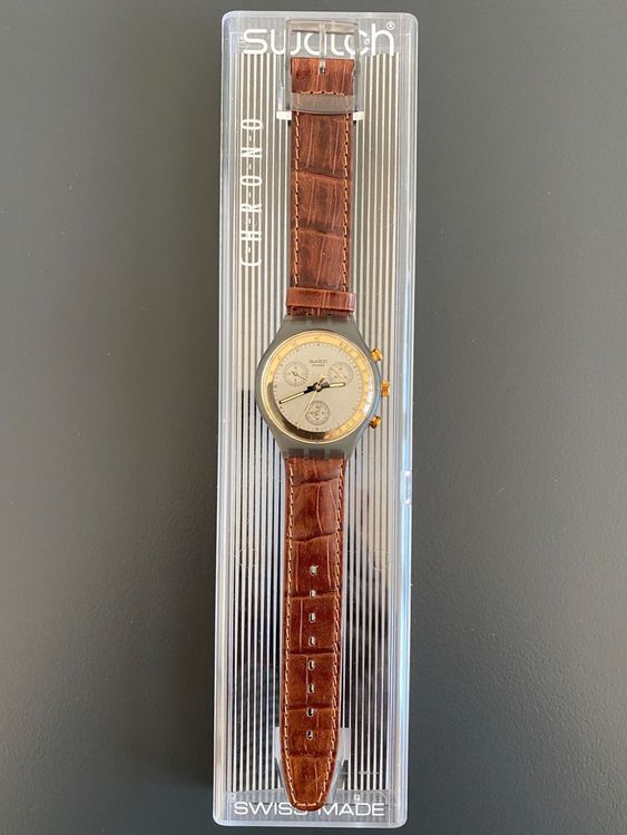 SWATCH CHRONO SCM100 GOLDFINGER +NEU+ | Kaufen auf Ricardo