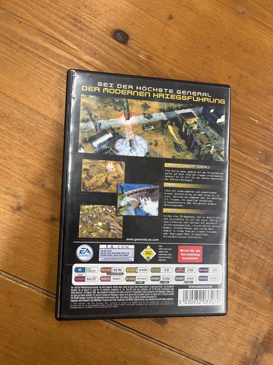 Command & Conquer Generals PC CD-ROM - Top Zustand! (Gebraucht) in ...