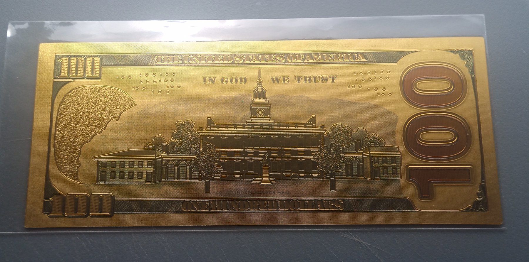 USA - ESTADOS UNIDOS - 100 DOLLAR 2009 A - GOLDENE BANKNOTE (Neu ...