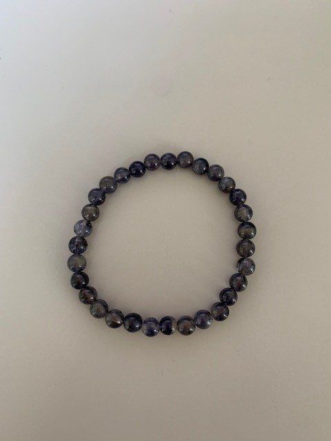 NEU ️ Perlenarmband mit Heilstein Iolith 6cm | Kaufen auf Ricardo