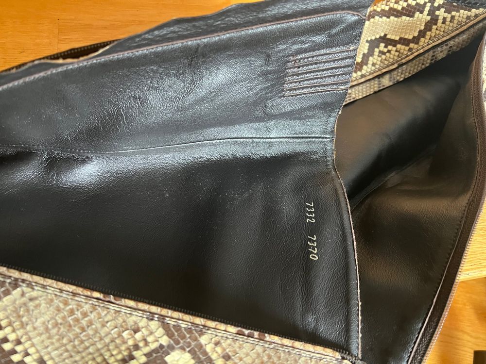 Prada Python Mary Jane Stiefel Boots Schlangenleder Gr. 40 (Gebraucht ...