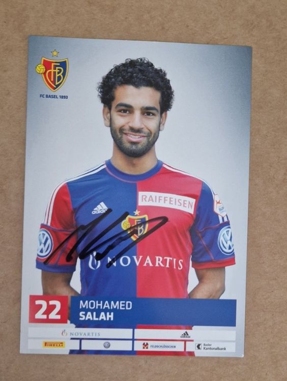 Mohamed Salah - FC Basel original signiert (Gebraucht) in Menziken für CHF 39.9 – mit Lieferung ...