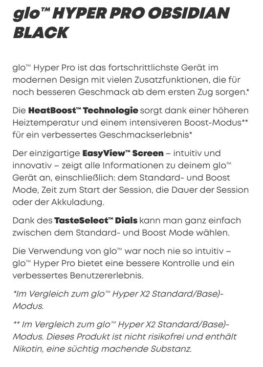 Glo Hyper X3 Pro Black | Kaufen auf Ricardo