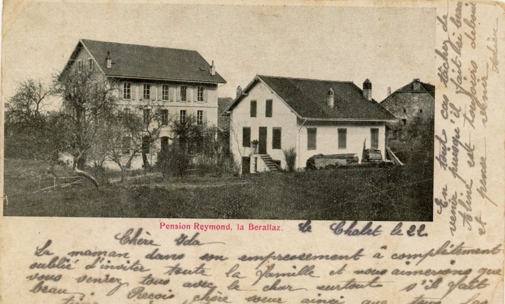 La Bérallaz près Ecublens VD - Pension REYMOND en 1904 (Gebraucht) in Niedergesteln für CHF 7.5 ...