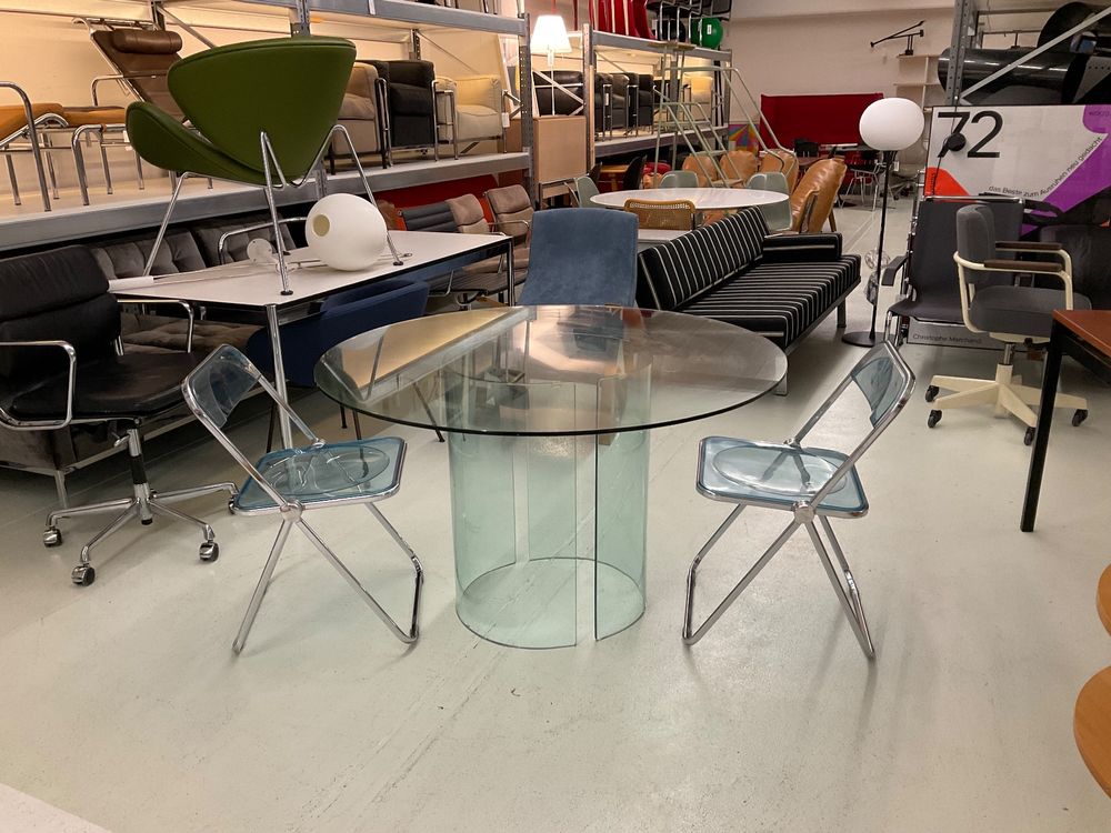 Vintage Designer Glas Tisch, wohl Adam von Gallotti&Radice (Gebraucht ...