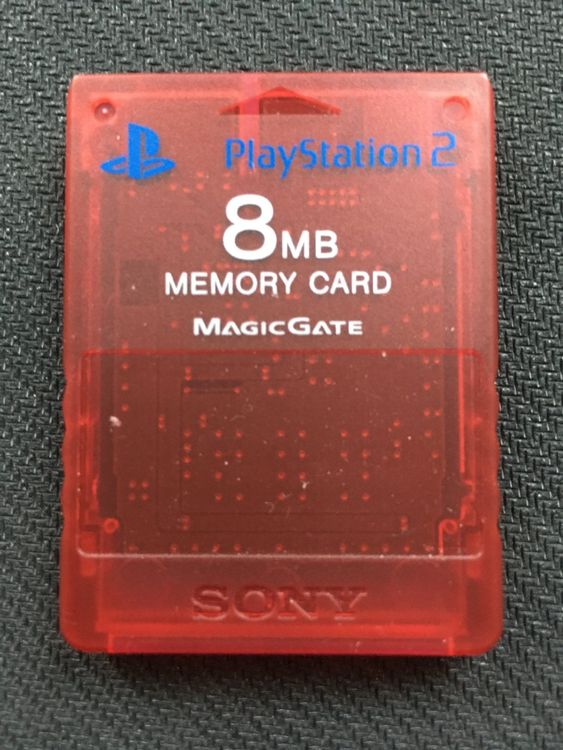 Magic Gate Memory Card 8MB für Playstation 2 (Rot) (Gebraucht) in St ...