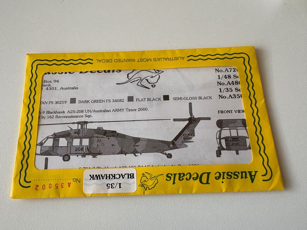 1/35 UH-60 AUSSIE BLACK HAWK DECALS | Kaufen auf Ricardo